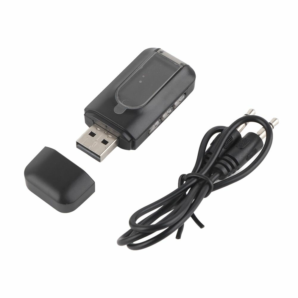 2-в-1 USB BT-адаптер, ЖК, RX/TX, 200 Мбит/с, 10 м, BT 5.0