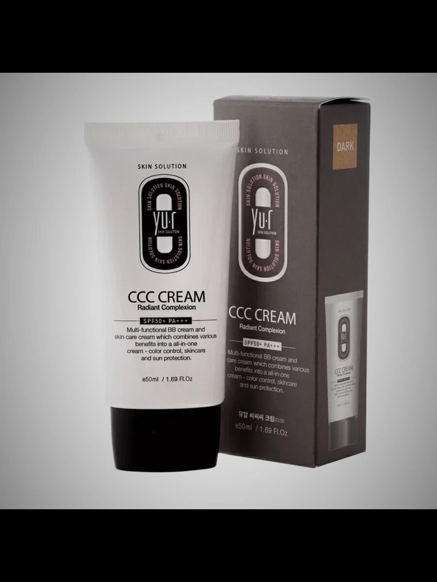 Yu.r ССС Cream (Dark), SPF50+, Корректирующий крем для лица ССС (Dark) 50 мл SPF50+