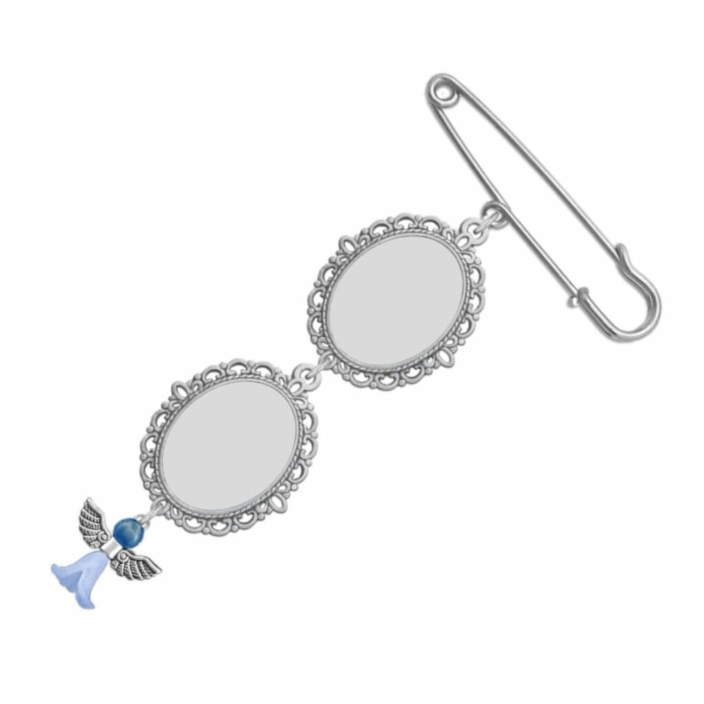 Овальный фото-кулон для букета