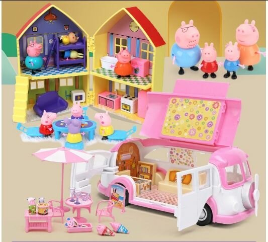 Поросёнок Пейдж игрушечный самолет розовый игрушка подарочный набор на день рождения