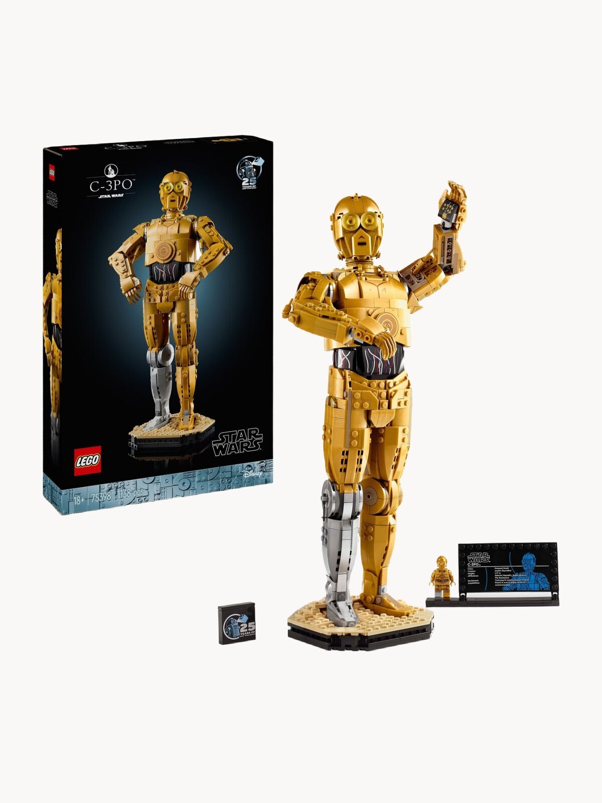 Конструктор LEGO Star Wars 75398 дроид C-3PO блочный, 1138 дет.