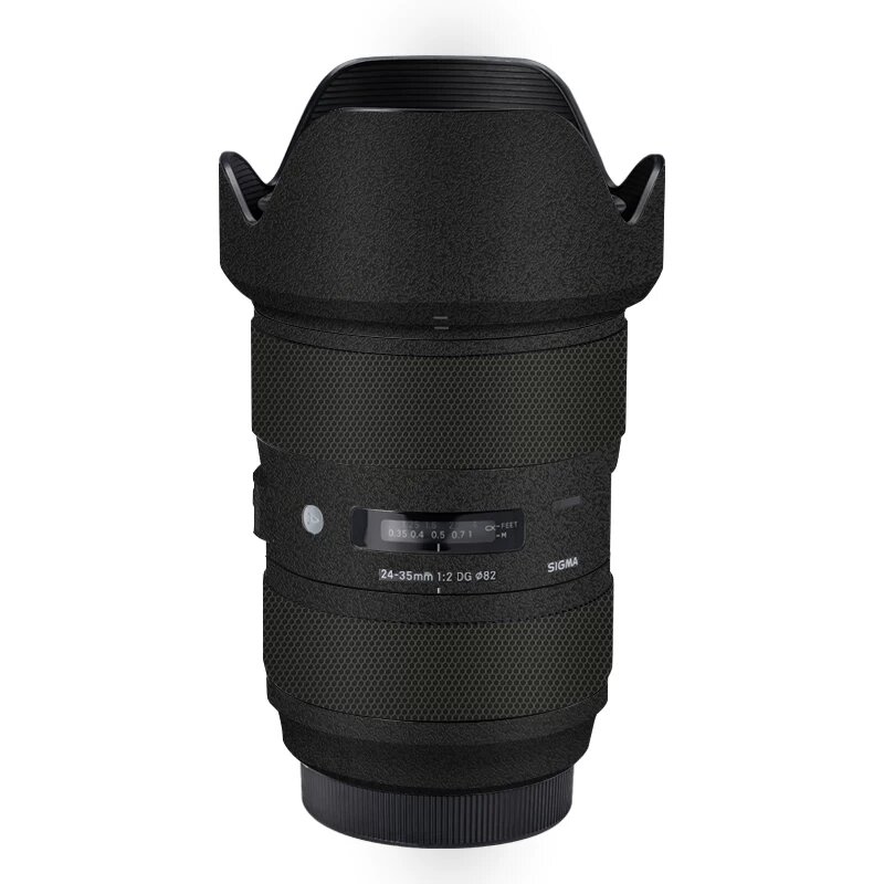 Защитная пленка для объектива SIGMA 24-35mm F2 DG HSM - матовый черный, полное покрытие 3M