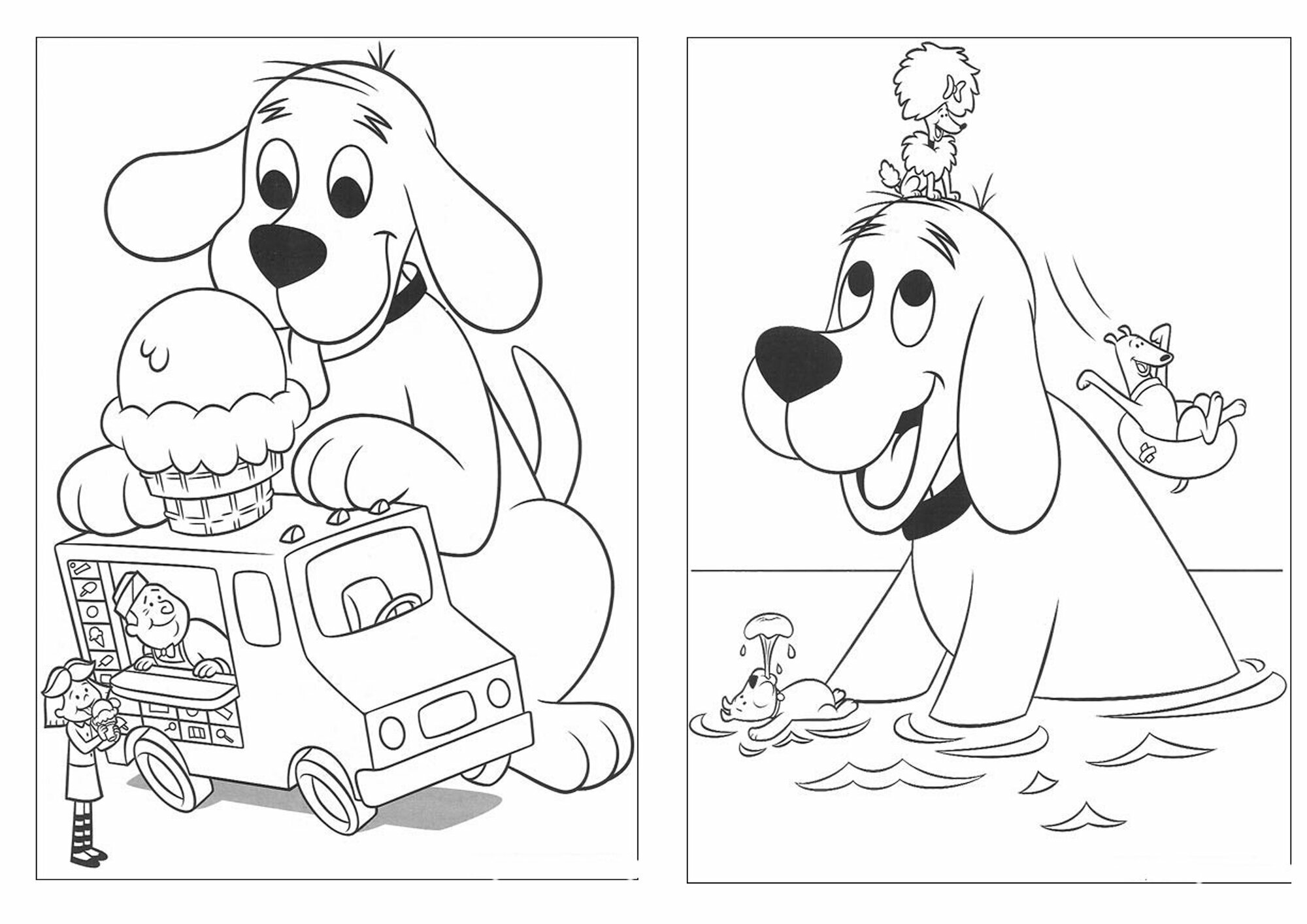 Раскраски 15 картинок размером А5(половина А4) Для цветных карандашей.