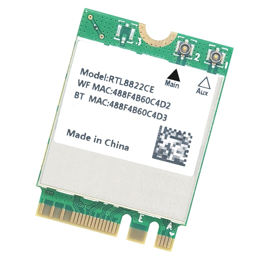 RTL8822CE M.2 Беспроводной сетевой адаптер 2.4 ГГц 5 ГГц с простой установкой