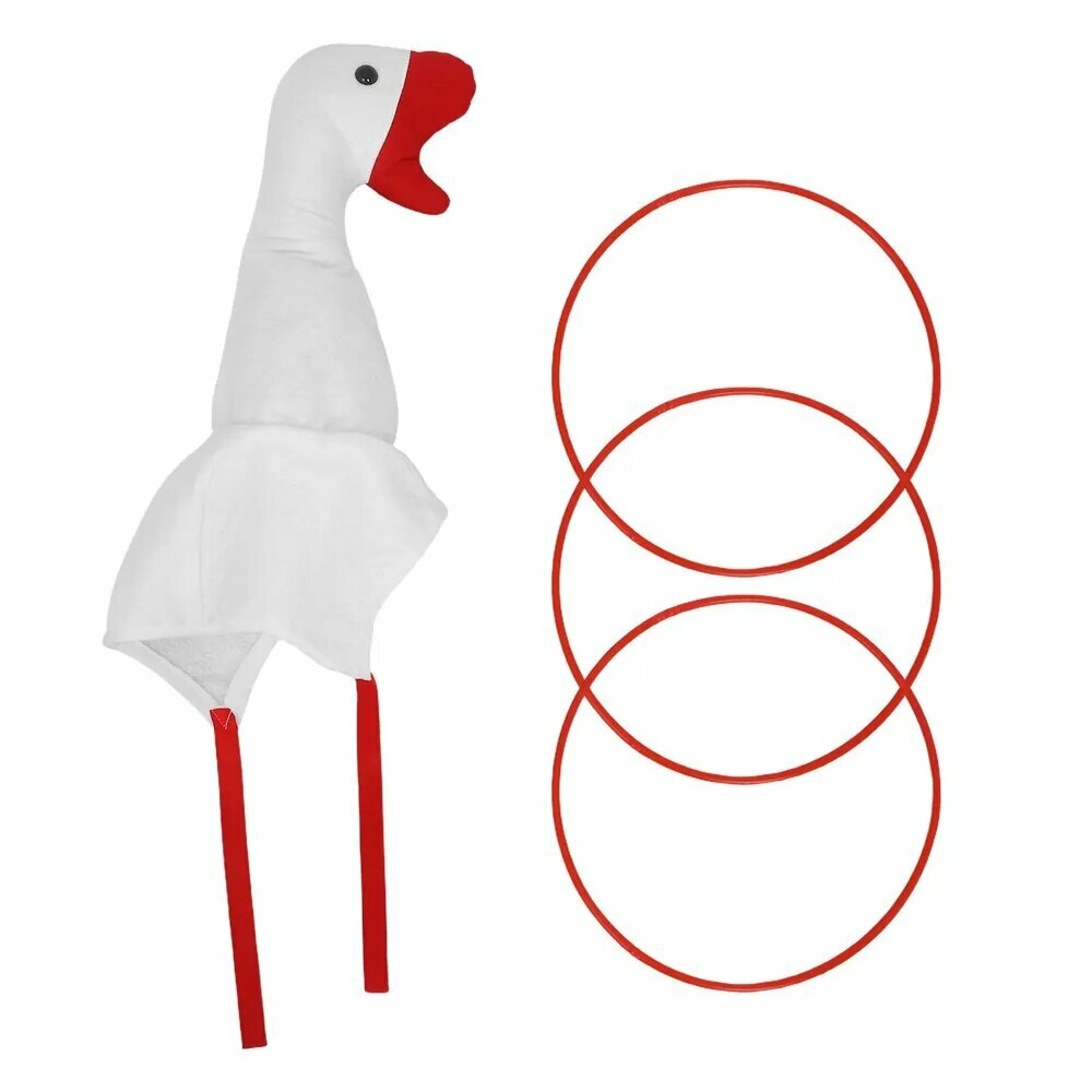 Комплект Для Игры В Кольцеброс С Гусем, Забавное Развлечение, 1 Комплект, Материал Плюш, Подходит Для Детей И Взрослых