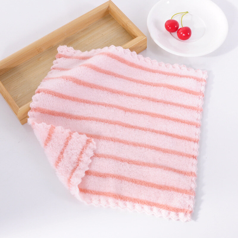 Коралловая флисовая салфетка для мытья посуды, впитывающая салфетка для уборки дома, для протирки столов, посуды, рук,