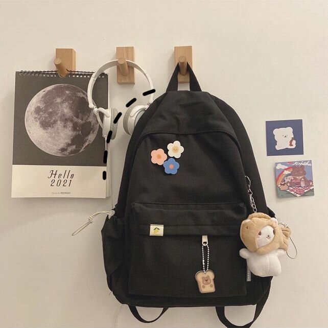 Новый однотонный рюкзак для женщин в корейском стиле, средняя школа, старшая школа, рюкзак в стиле Харадзюку, Улчжан, для студентов колледжа, рюкзак в стиле Ins, двойная сумка через плечо