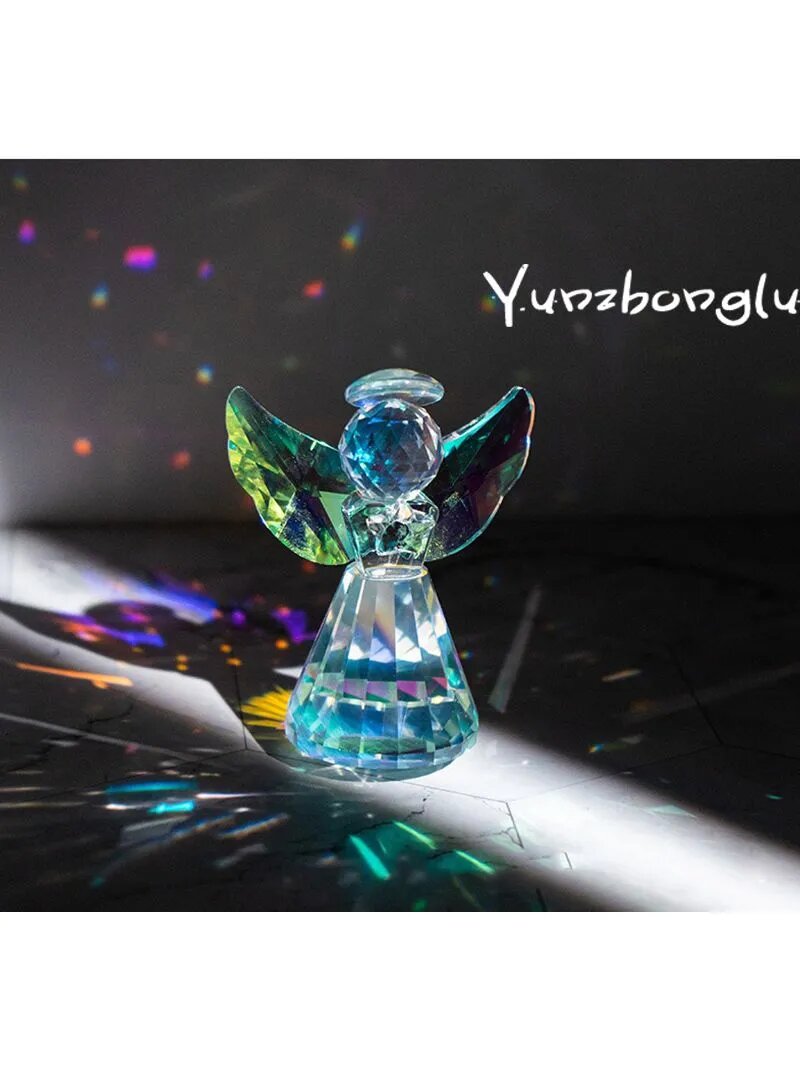 Статуя ангела, кристалл призма для фото, ловец солнца