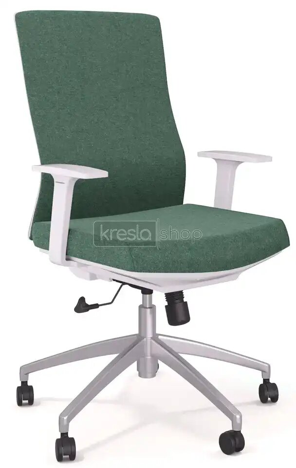 Кресло для персонала Directoria&Moder тесла М зеленая ткань