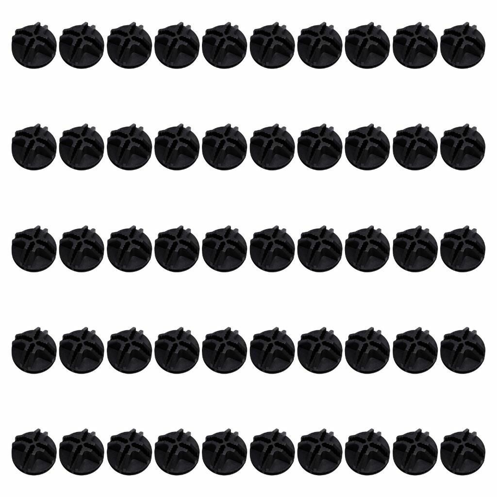 100 шт. Пластиковые кубические соединители с крестообразными пазами, Черный