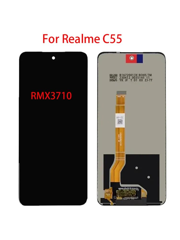 Дисплей на Realme C55 в сборе с тачскрином Черны