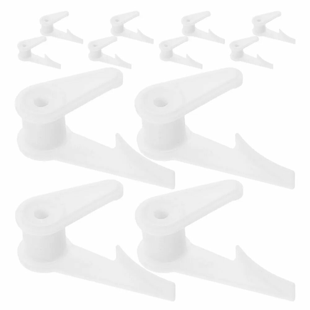 Пластиковые крепежные клипсы для потолочных светильников белые, 12 шт