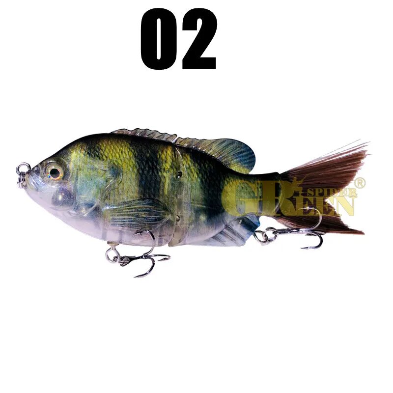 12 см, 33 г, медленно тонущий воблер с имитацией карпа, приманка для ловли щуки, жесткая шарнирная приманка, искусственная приманка, кренкбейт, рыболовная приманка