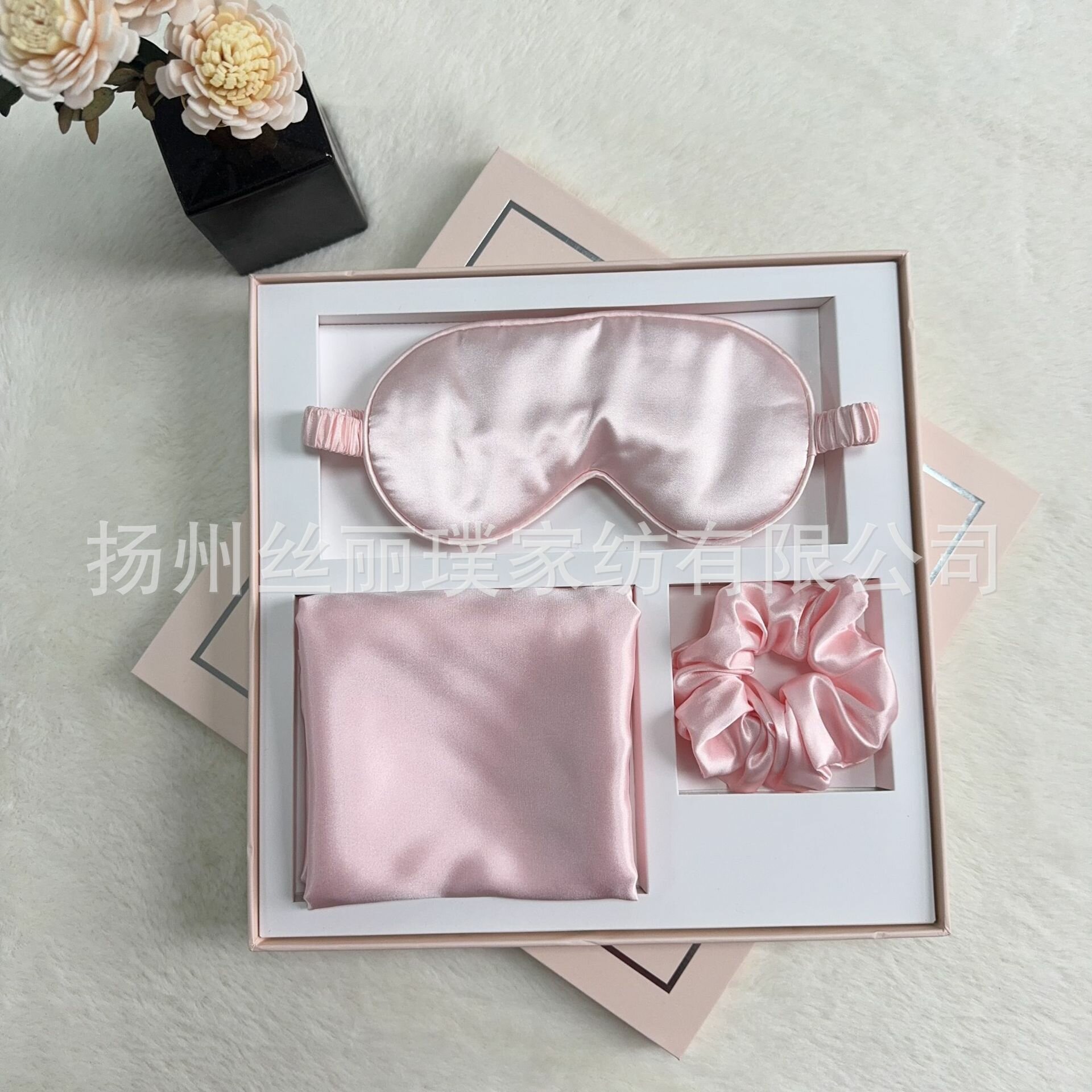 Подарочный набор масок для глаз, упаковочная коробка для масок для глаз, набор из трех масок для глаз, сувенирная маска для глаз, подарочная коробка с наволочкой, светонепроницаемая маска для глаз, резинка для волос.