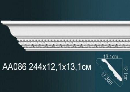 Карниз Потолочный для Ремонта Perfect AA086 Д240xШ13.1xВ12.1 см /Перфект.