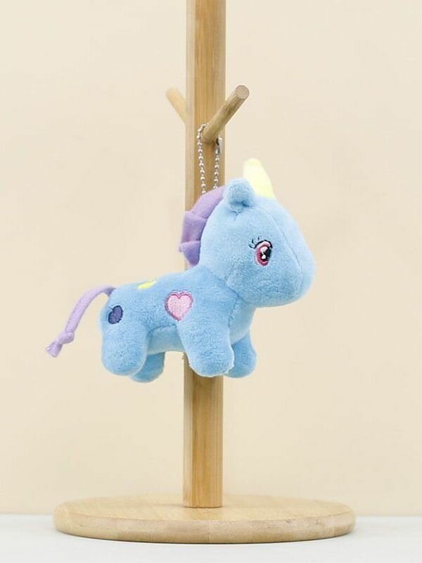 Брелок единорог, лошадка, пони, мягкий, плюшевый