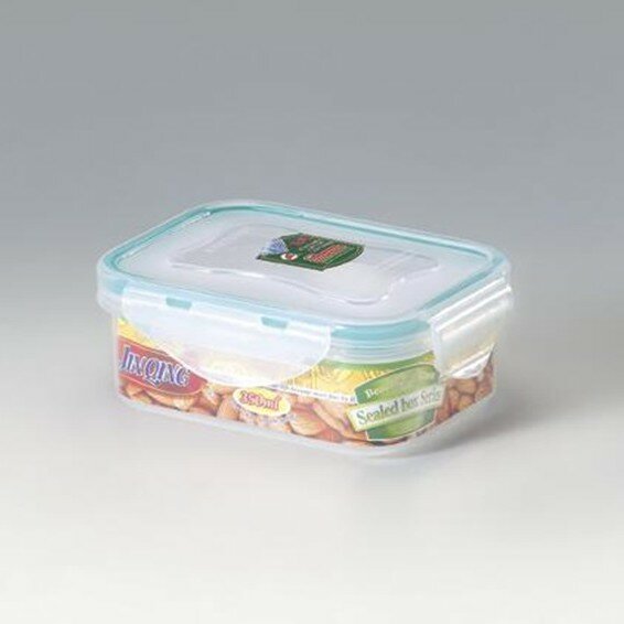 Пластиковый прямоугольный герметичный контейнер для хранения продуктов, прозрачная герметичная банка для упаковки