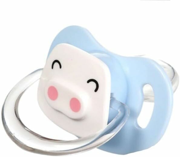 DINGXIAN пустышка для собак и кошек силиконовая, игрушка для прорезывания зубов щенков и котят, жевательная игрушка в виде синего поросенка