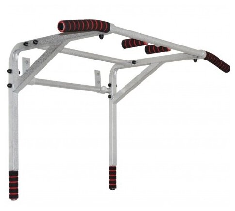 Турник Юный Атлет 2 в 1 металлический, настенный, ширина хвата 50 белый антик серебро