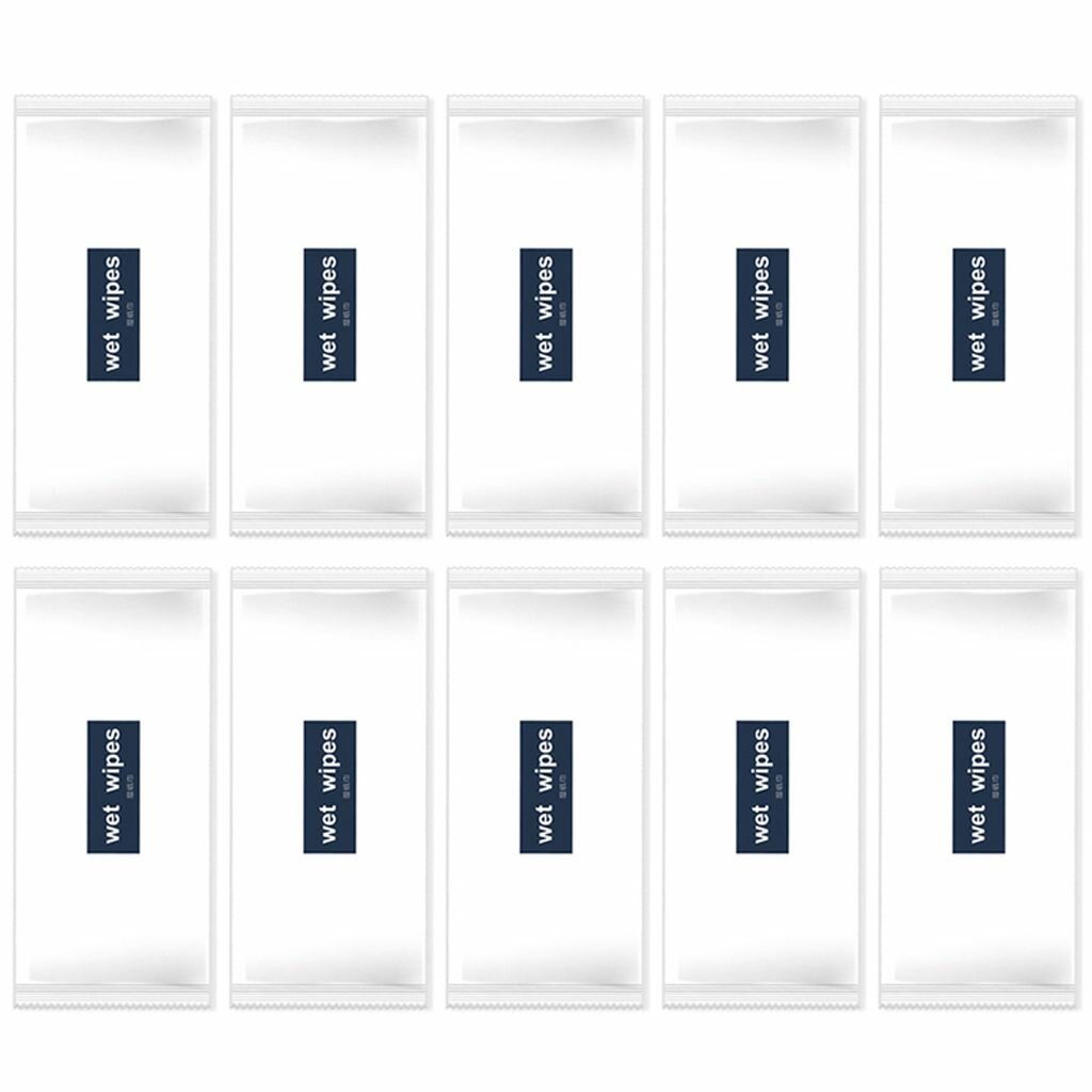 (продается 10 штук) одноразовые влажные салфетки из нетканого материала