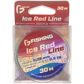 F-FISHING Леска Ice Red Line 30м 0,08мм
