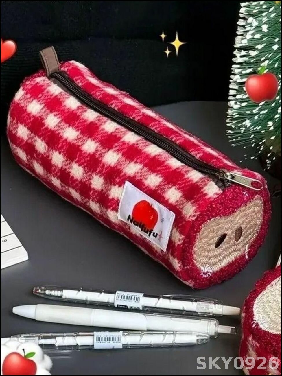 Футляр для карандашей яблоко