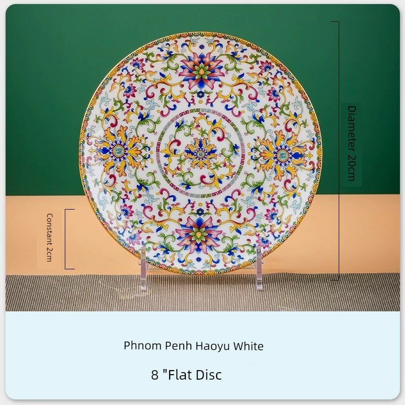 Тарелки и миски в китайском стиле, керамическая посуда для дома, столовая посуда из костяного фарфора, глубокие