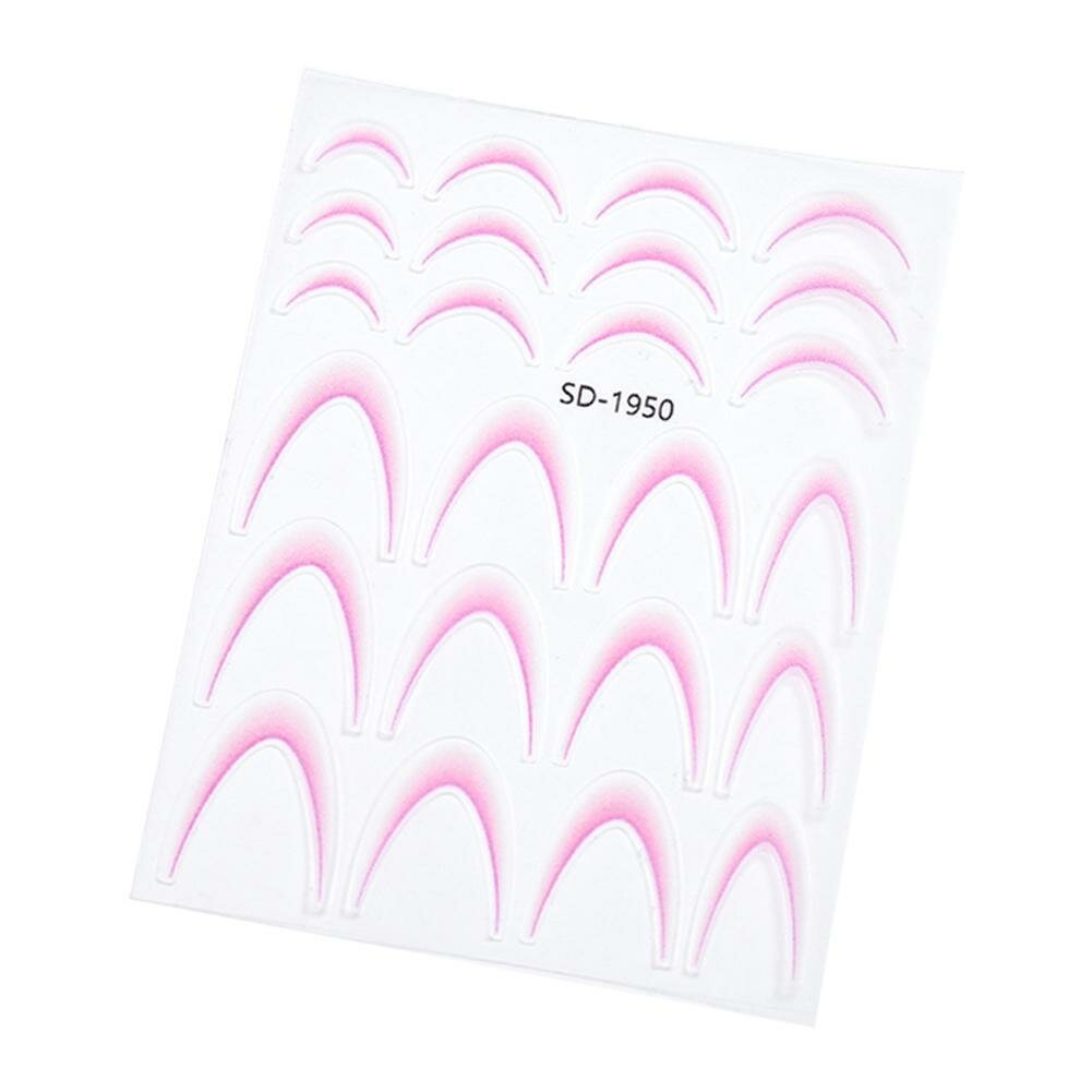 Наклейки для ногтей слайдеры френч градиент с разводами