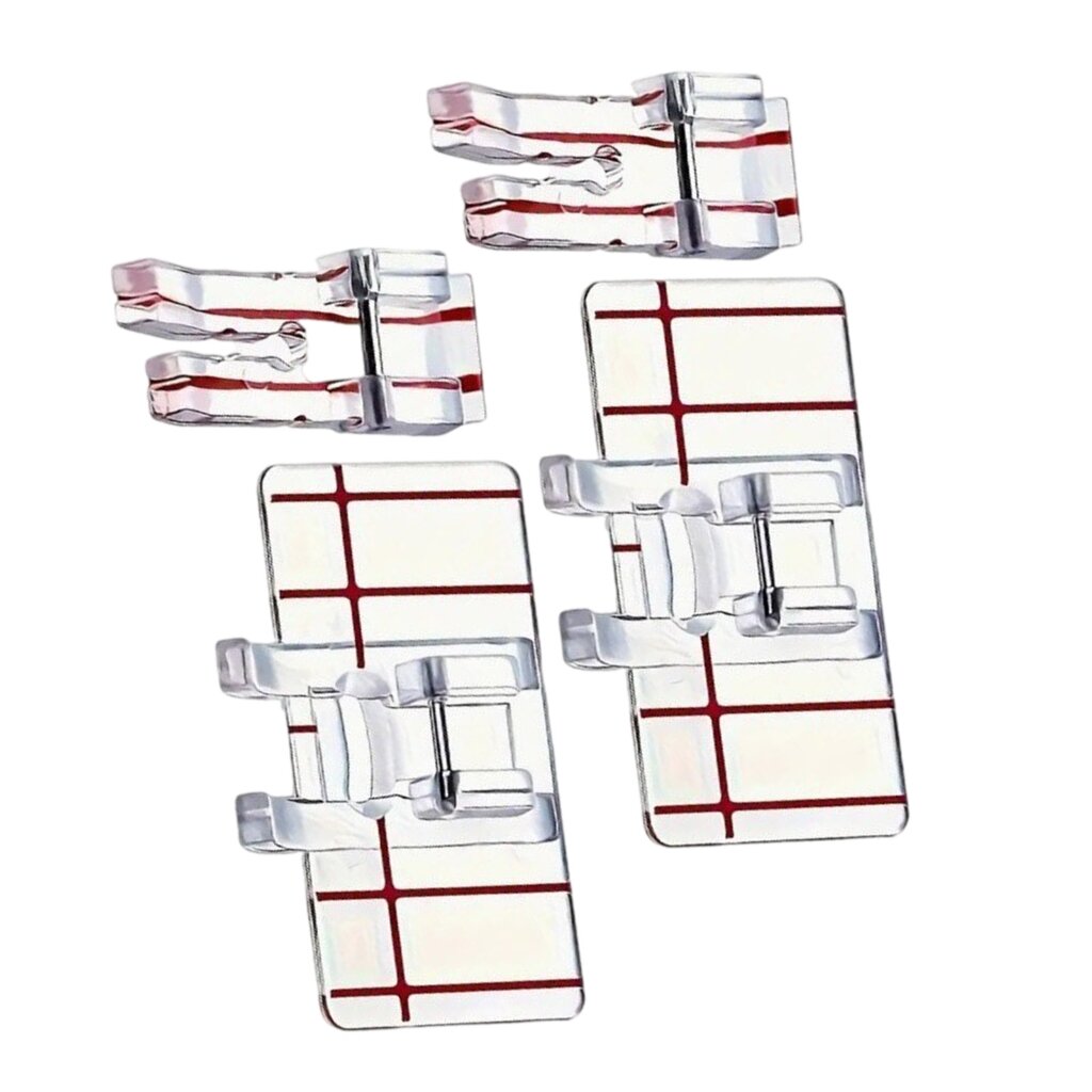 4 шт./компл. Прижимная Лапка для Швейной машины Многофункциональные Ножки Для Прямой Строчки для Машин