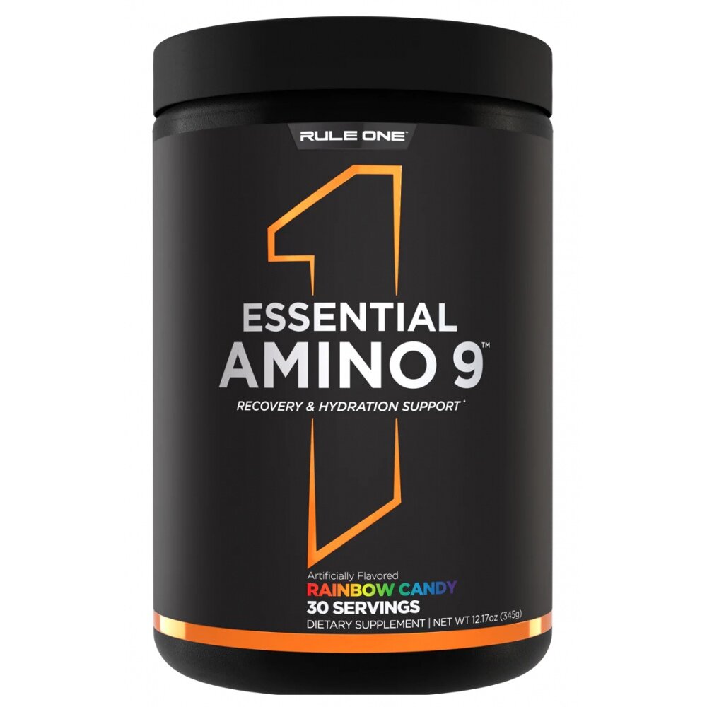 Незаменимые EAA аминокислоты Rule One (R1) Essential Amino 9, 345 г, Вкус Peach Mango / Персик Манго