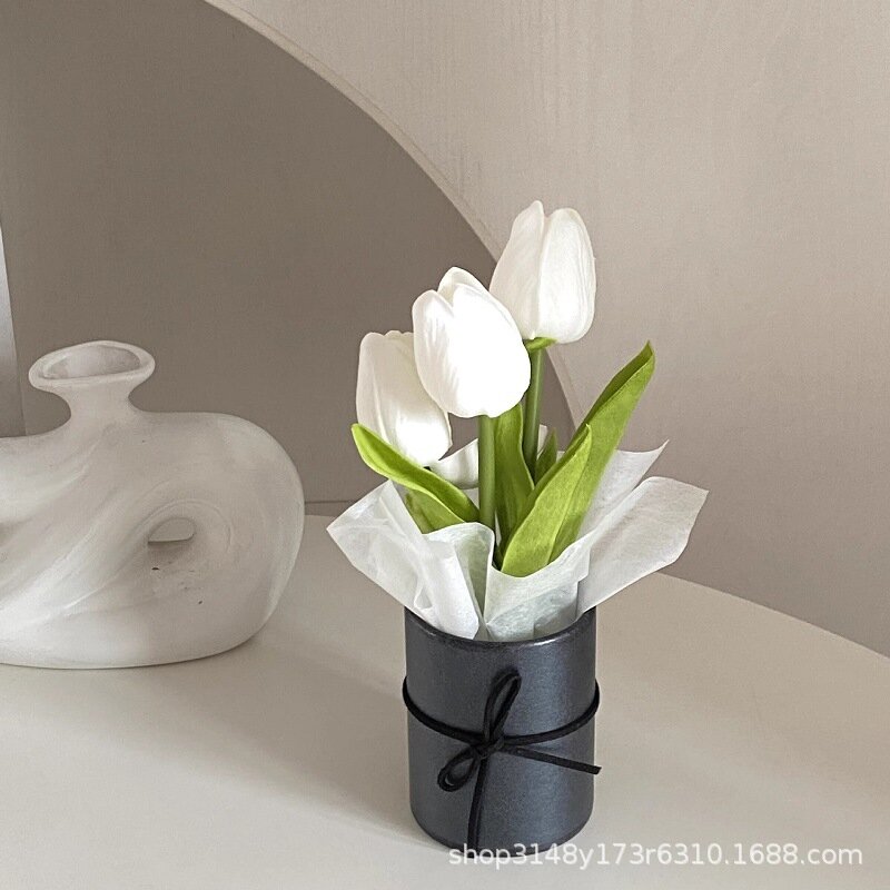 Автомобильный орнамент тюльпан в стиле Ins, милый, высококачественный для девушек, автомобильные аксессуары, внутреннее украшение