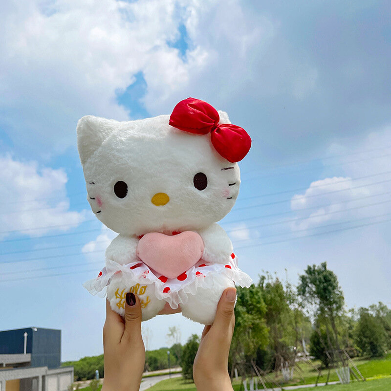Горячая распродажа нового стиля юбки из тюля, плюшевая игрушка Hello Kitty, милая кукла KT Cat, подарок на день рождения, оптовая продажа