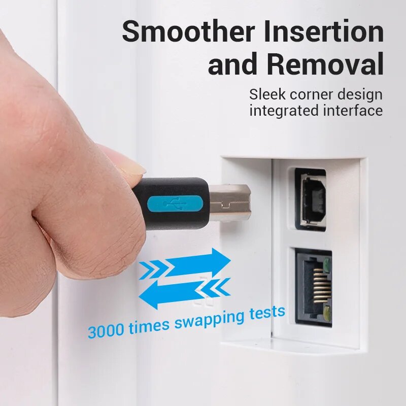 Vention USB C - USB кабель для принтера 2 м 1,5 м — фото 1