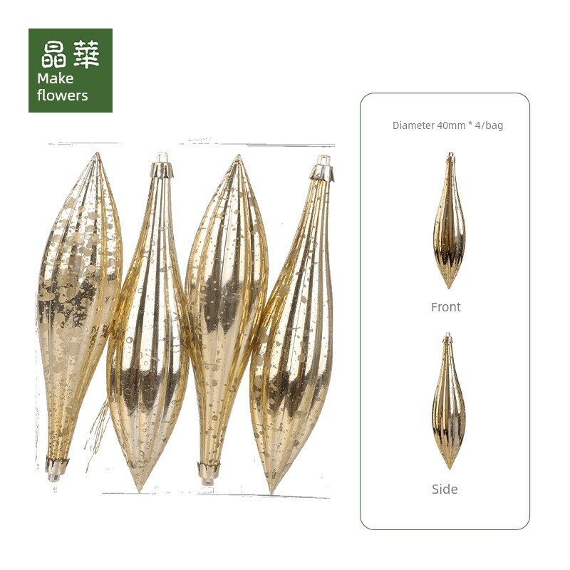 Искусственный цветок «Капля» от Jinghua, рождественский шар, подвеска необычной формы, украшение для елки, декор для