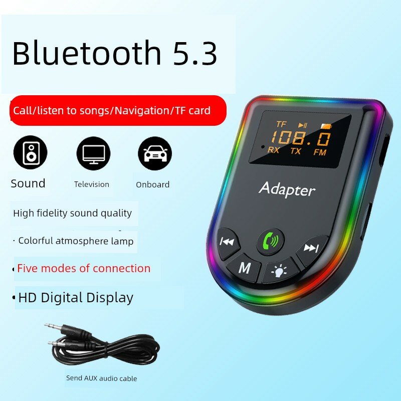 Автомобильный Bluetooth аудиоприемник USB автомобильный усилитель мощности беспроводной модуль преобразования AUX