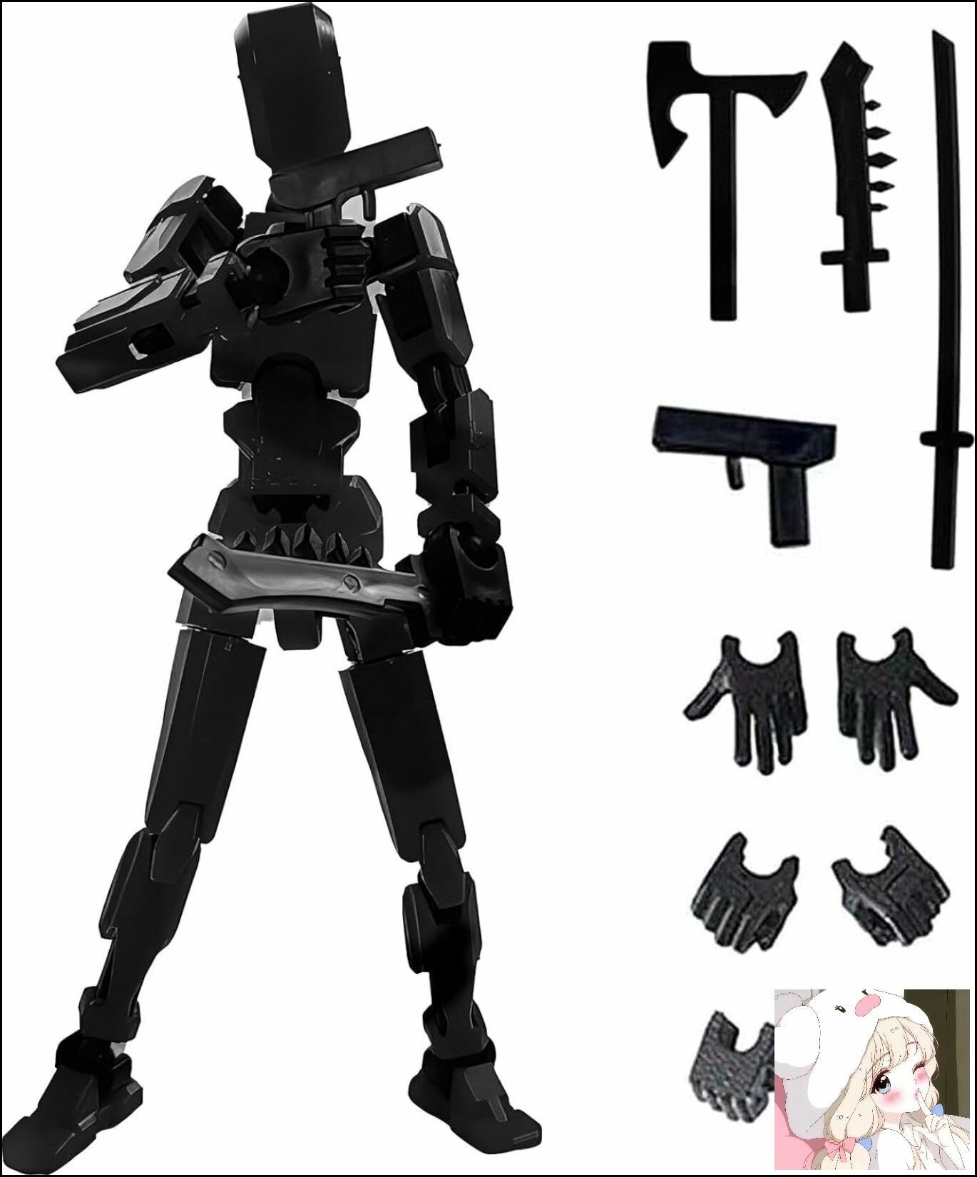 Lucky titan T13 3D-печатная многосуставная подвижная кукла-робот