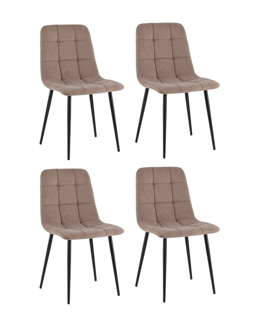 Комплект Stool Group Стул Одди Original велюр латте 4 шт. арт. УТ000042235