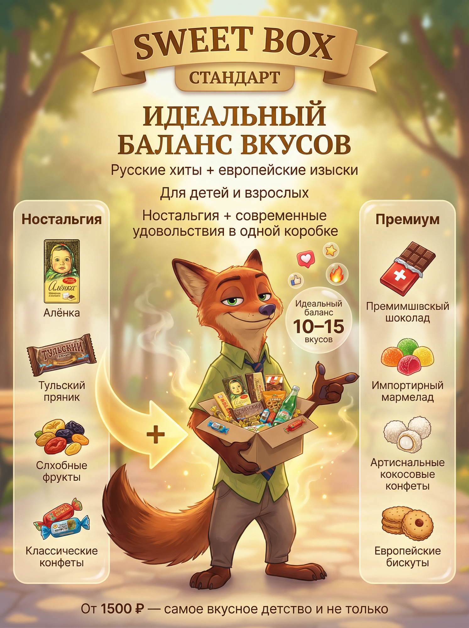 Sweet Box: Готовый набор лучших сладостей со всего мира для идеального вечера и наслаждения
