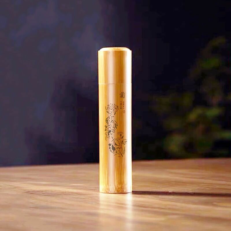 Портативная бамбуковая чайная банка маленького размера, портативная фиолетовая бамбуковая чайная банка, мини-бамбуковая банка из старого нефрита, герметичная бамбуковая чайная банка Mei Fei