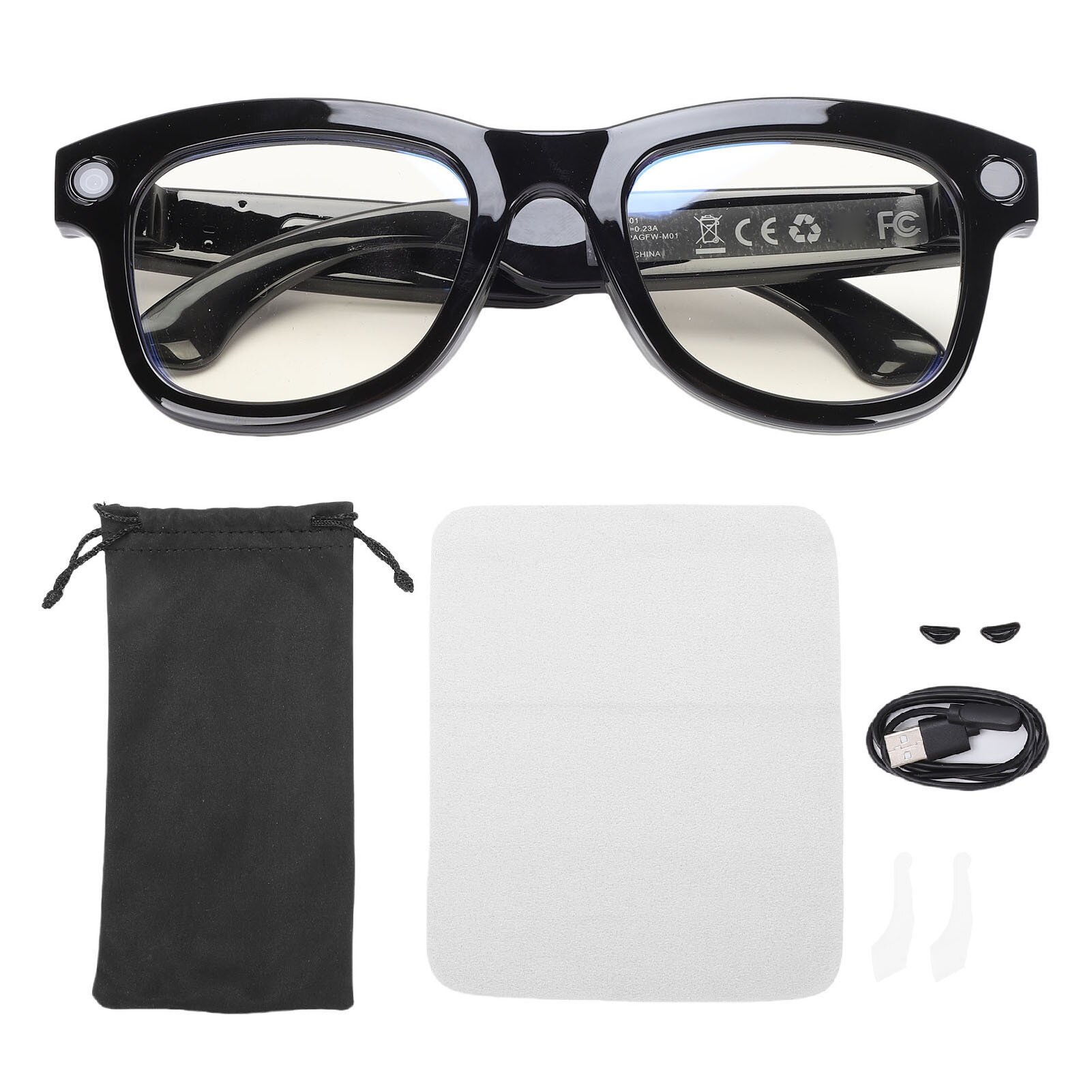 Умные очки AI с камерой 1080p для мужчин Women Bluetooth 5.4 Wi -Fi Translation Smart Sports Glasses для работы с велосипедной музыкой и называет Blue Light Blocking