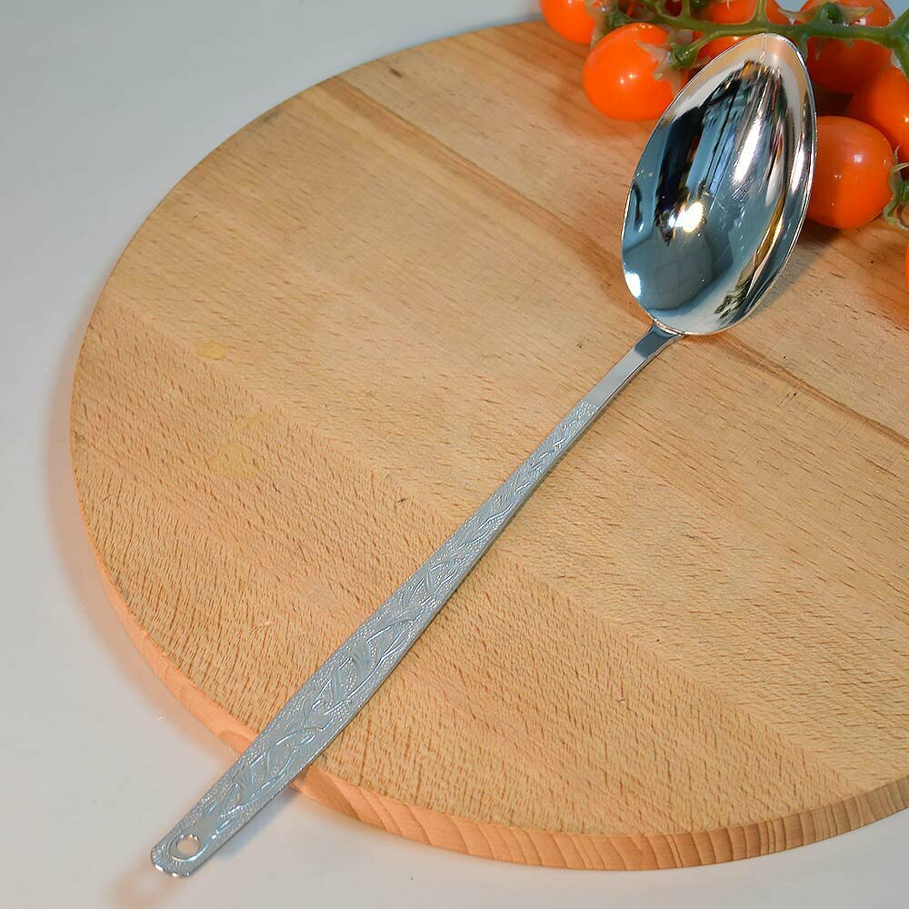 Ложка гарнирная большая "Уралочка", высота 30мм, длина 285мм, ширина 50мм