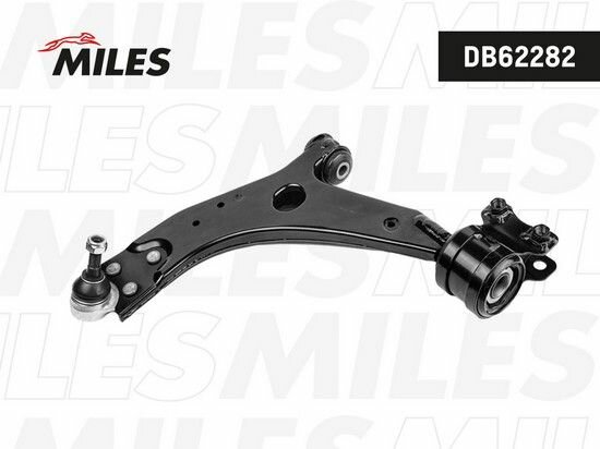 Рычаг FORD FOCUS II/C-MAX/VOLVO V50/C70/S40 передней подвески нижний левый, MILES DB62282