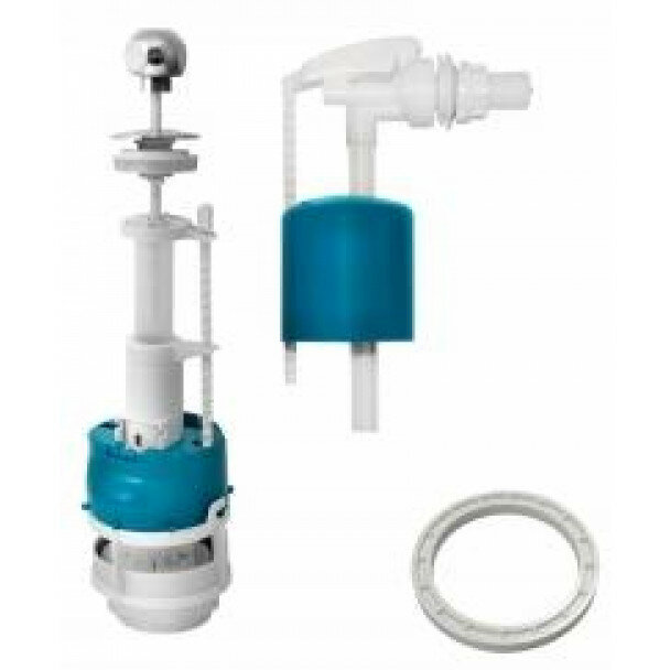 Арматура для смывного бачка СБа-БпрН-А-В Р шток боков хром инкоэр