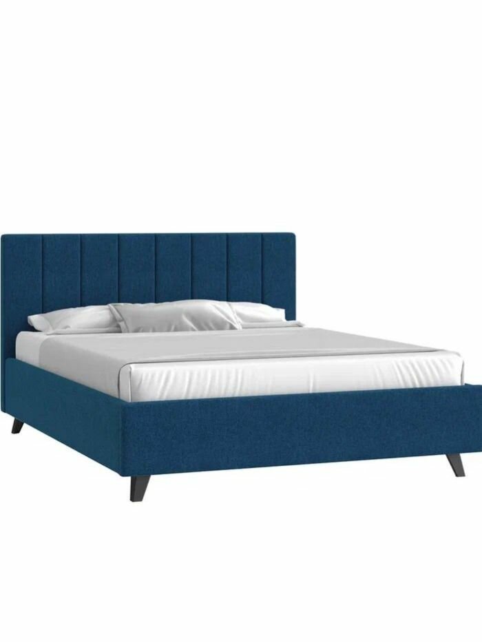 Кровать "Оливия" с подъемным механизмом и ящиком для белья 160х200см в ткани рогожка