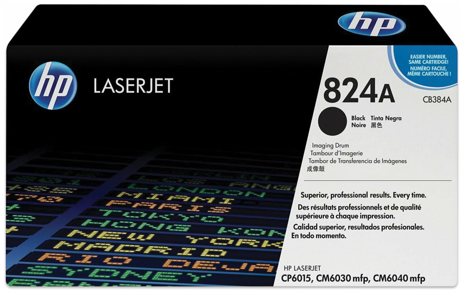 Фотобарабан HP (CB384A) ColorLaserJet CP6015/CM6030/CM6040, черный, оригинальный, ресурс 23000 страниц