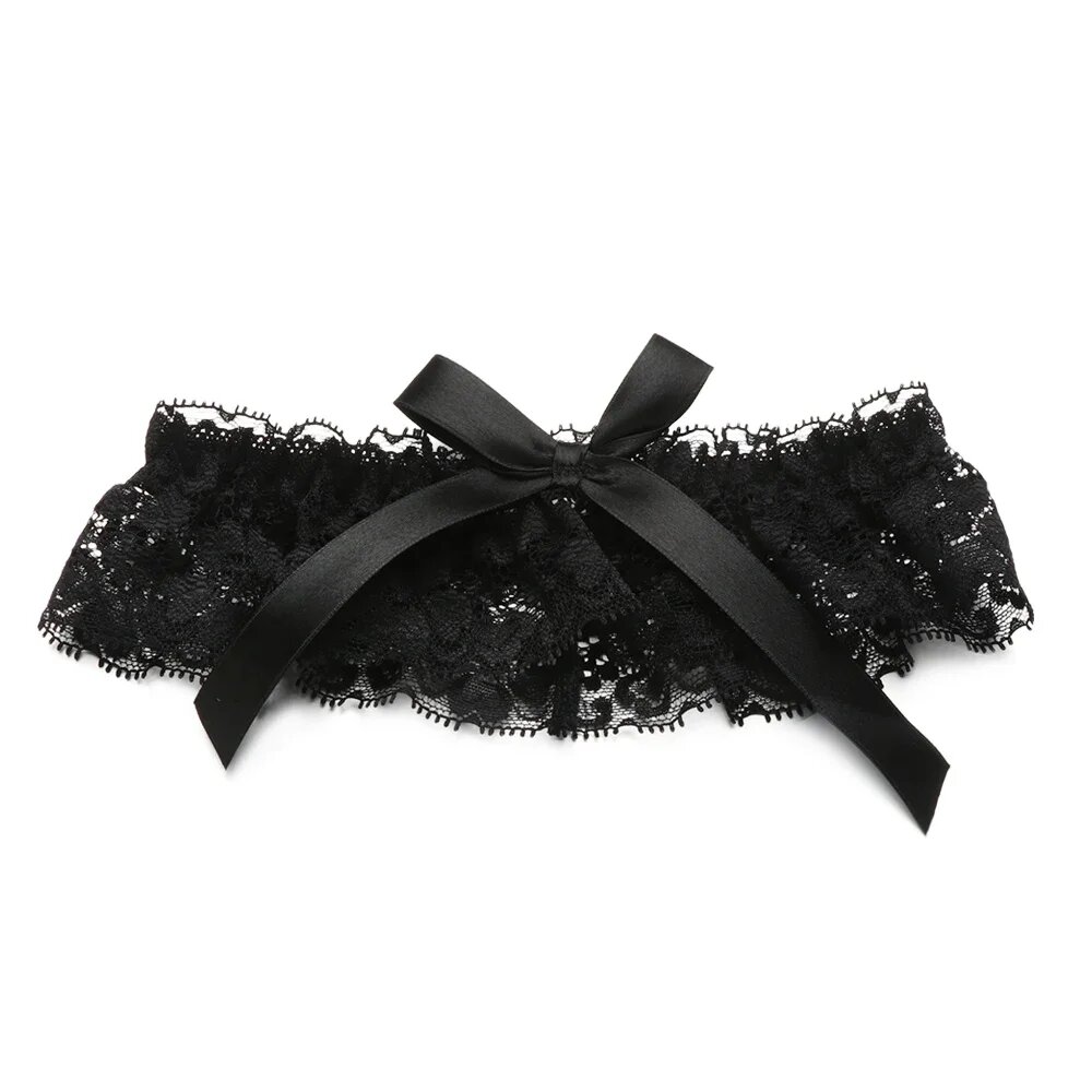 Кружевной пояс для чулок Gootrades Черный, black5