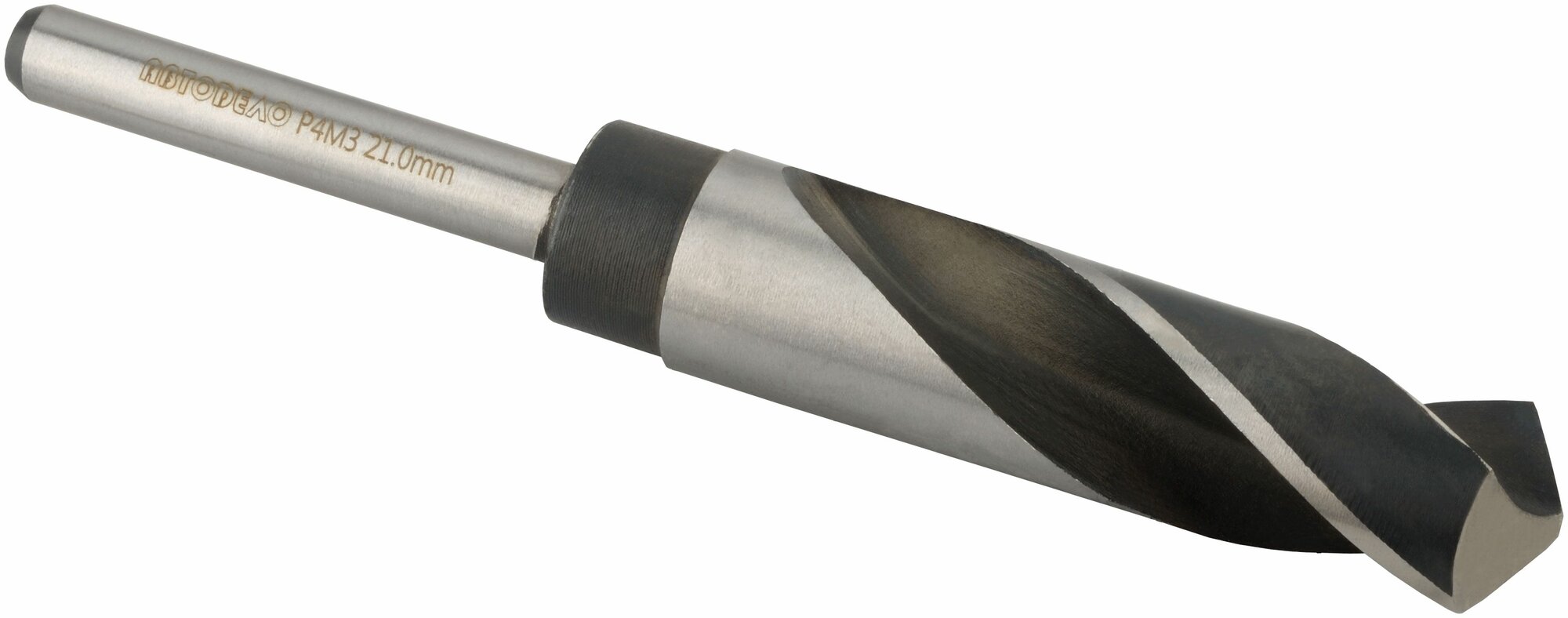 Сверло по металлу 21,0мм Р4М3 (HSS4341; хвостовик 9,5мм) АвтоDело 45211