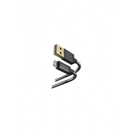 Кабель Hama Metal 00173626 Lightning (m) USB A (m) 1.5м черный