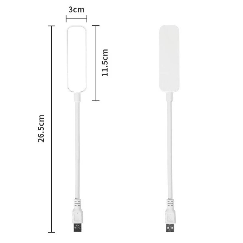 2-шт. USB LED-лампа с 10 светодиодами и без выключателя для спальни, учебы, ночника - бережная к глазам