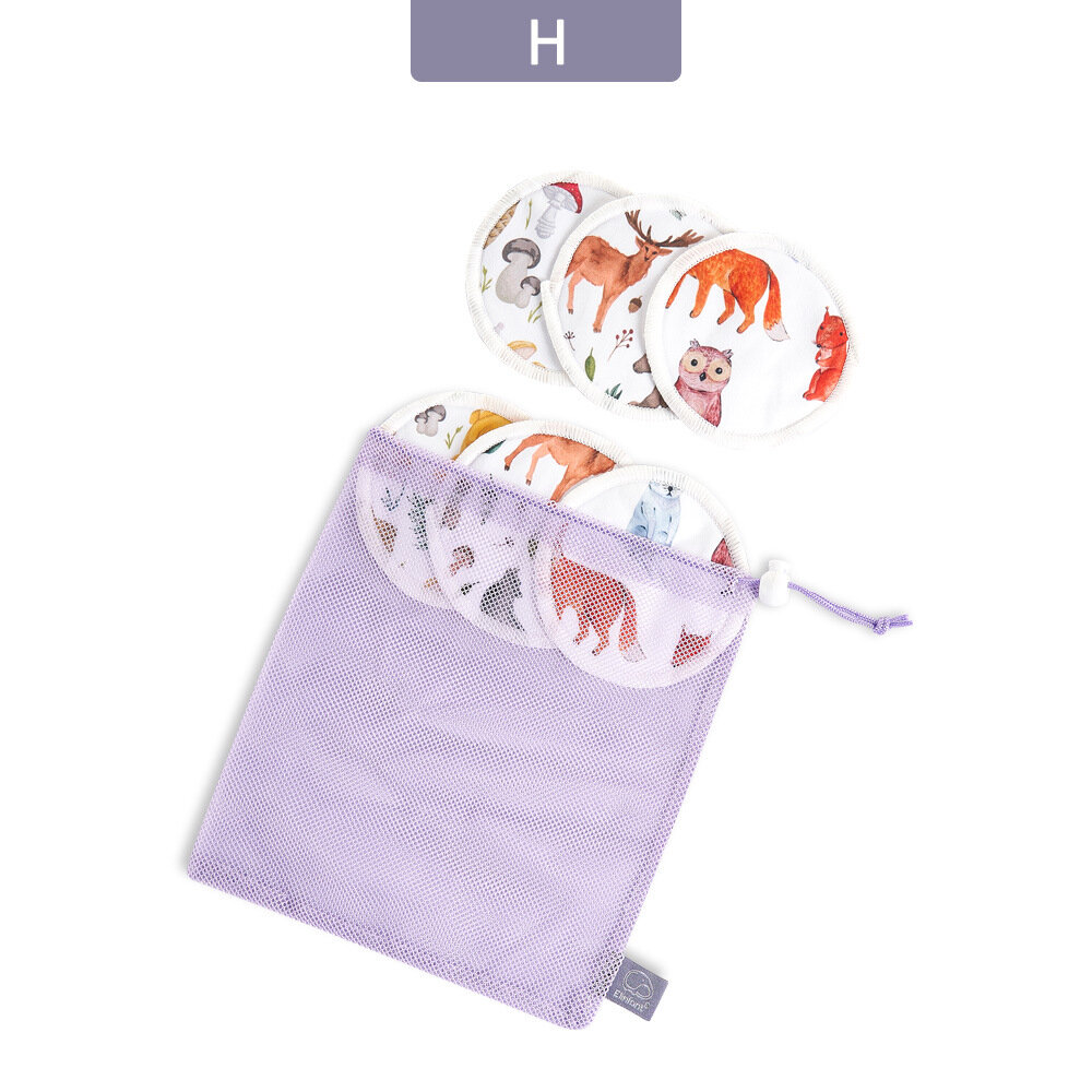 2026Elinfant Новые антипроливные прокладки для груди 10 см, более подходящие для мам, стираемые, однотонные и с принтом